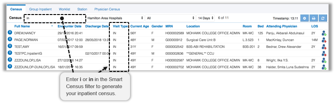 Resource Centre - Census List | ClinicalConnect