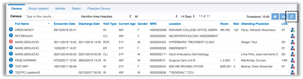 Resource Centre - Census List | ClinicalConnect