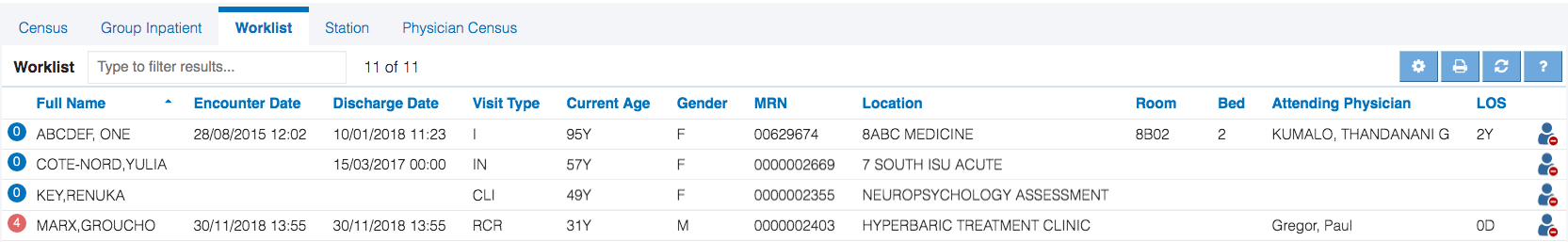 Resource Centre - Worklist | ClinicalConnect