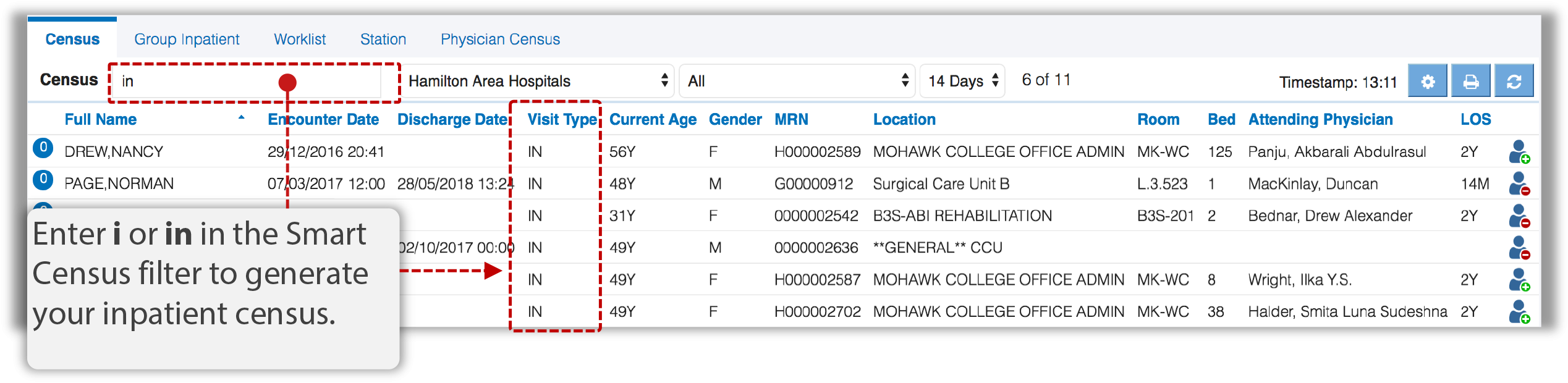Resource Centre - Census List | ClinicalConnect